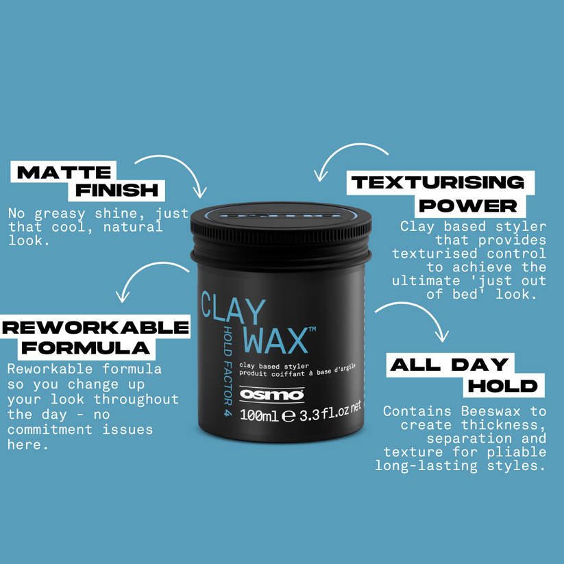 Clay Wax™ | Clay based styler with a matte finish | OSMO® – Osmo